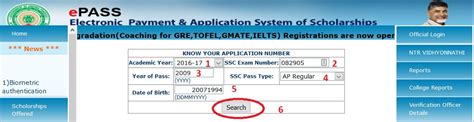 Ap Epass Scholarship Application Status And Application