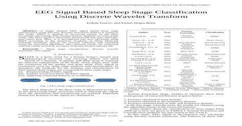 Eeg Signal Based Sleep Stage Classification Using Discrete