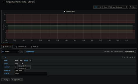 monitor temperature with a raspberry pi and grafana influxdb on docker