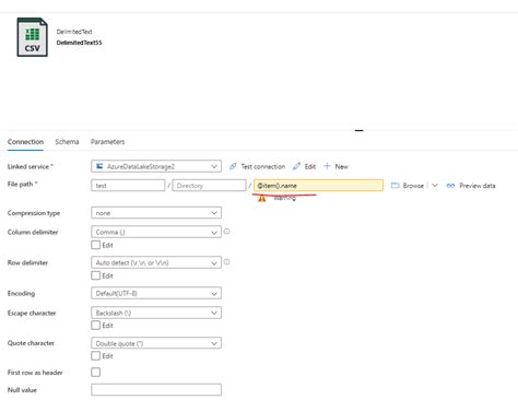 azure data factory v2 copy activity save list of all