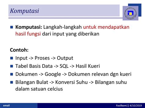 Komputasi And Pemrograman Ppt Download