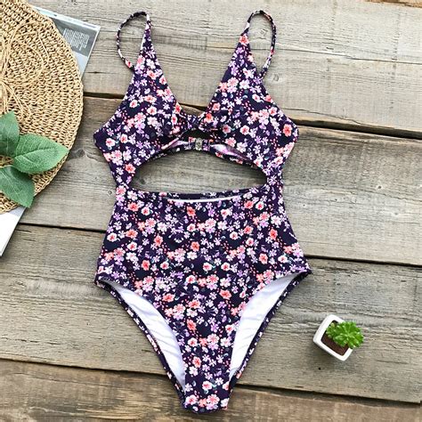 Cupshe Endlessly Alluring Bowknot One Piece Cutout Swimsuit Sexy Bikini