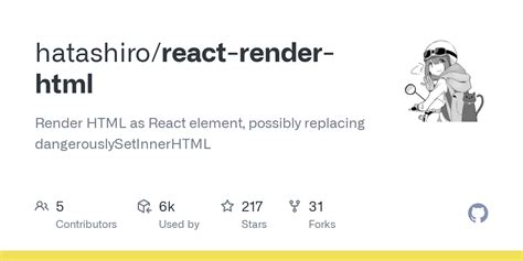 github hatashiro react render html render html as react element