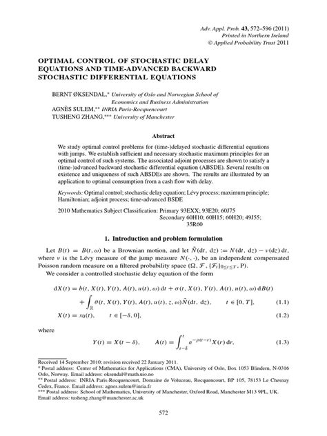 Optimal Control Of Stochastic Delay Equations And Time Advanced