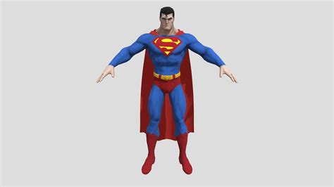superman animated download free 3d model by ewtube0 [0259a5c] sketchfab
