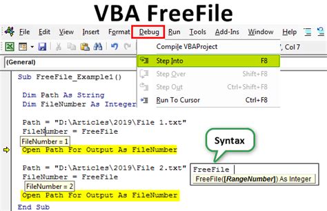 vba freefile how to use freefile function in excel vba