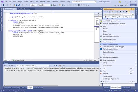 managing multi target embedded projects with visualgdb visualgdb