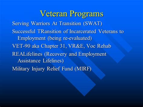 Odjfs Veterans Program Overview Goals Of Todays Briefing Provide A