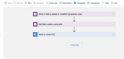 dynamically send blobs from azure storage account to email using azure