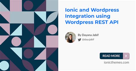 ionic and wordpress integration using wordpress rest api
