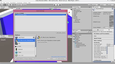 can t build a pc standalone unity3d stack overflow