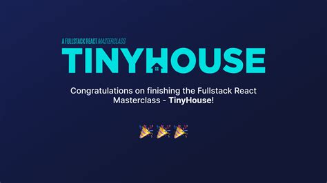tinyhouse a fullstack react masterclass with typescript