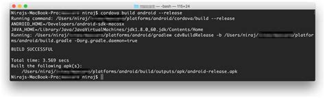cordova release signing android applications web niraj