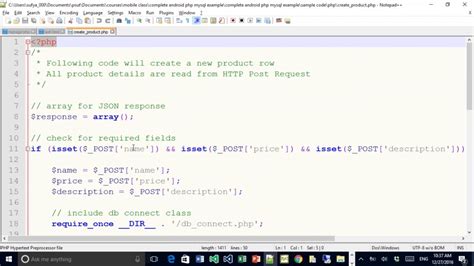 android with php mysql youtube