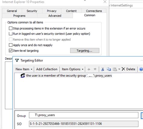configuring proxy settings on windows using group policy preferences