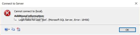 error 18456 severity 14 state 5 login failed for user