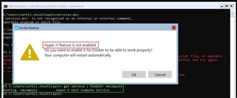docker fails to start with `containers feature is not enabled` · issue