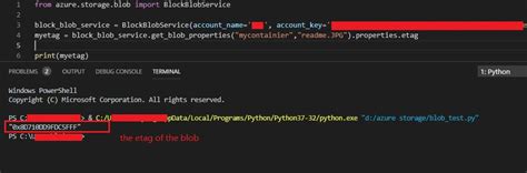 how can i obtain etag of a file in a storage account using python sdk