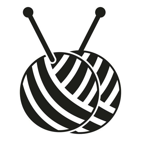 Premium Vector Knit Balls Icon Simple Vector Wool Yarn Cloth Craft