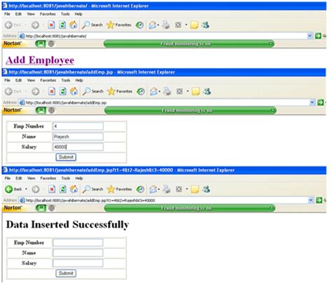 working with hibernate display insert update and delete in java