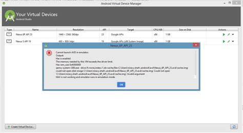 android can not launch avd in emulator emulator
