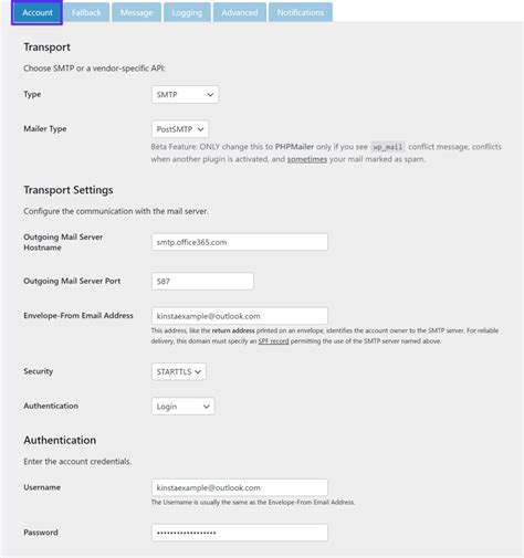 How To Set The Correct Outlook Smtp Settings