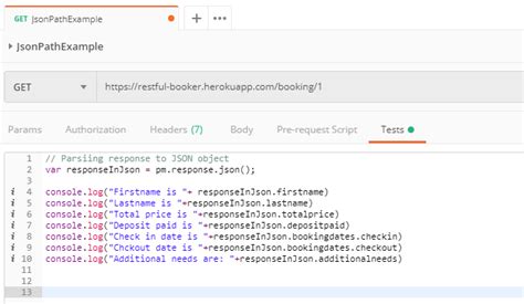 postman tutorial part 34 extracting value from json object response