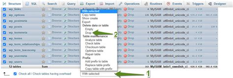 how‌ ‌can‌ ‌i‌ ‌empty‌ ‌a‌ ‌mysql‌ ‌database‌ knowledge base