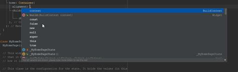 dart flutter code suggestions aren t working after v1 0 0 update