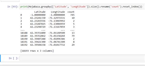 python plot latitude longitude with drop wrong data in rows stack