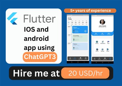 develop mobile app in flutter using chatgpt3 openai for ios and android