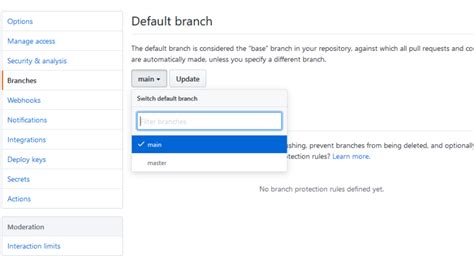 two fast ways to rename your primary git branch page fault