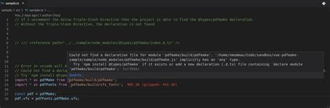 types pdfmake could not find declaration file for module · issue