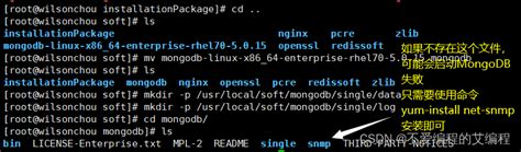 linux安装部署mongodb 使用安装包部署 和 docker部署 ）【含部分问题解决方法】 mongodb安装包 不爱编程的艾编程的