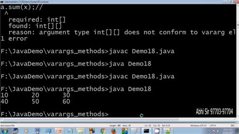 varargs method in java in hindi part 9 youtube