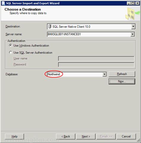 restore database from sql server 2008 to sql server 2005 part 3