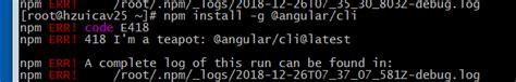 npm install g angular cli 出现npm err code e418 解决方法 shirley254的博客 csdn博客