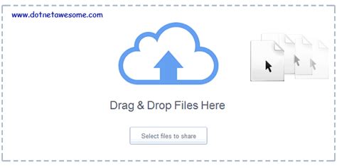 drag and drop file upload in asp mvc dotnet awesome