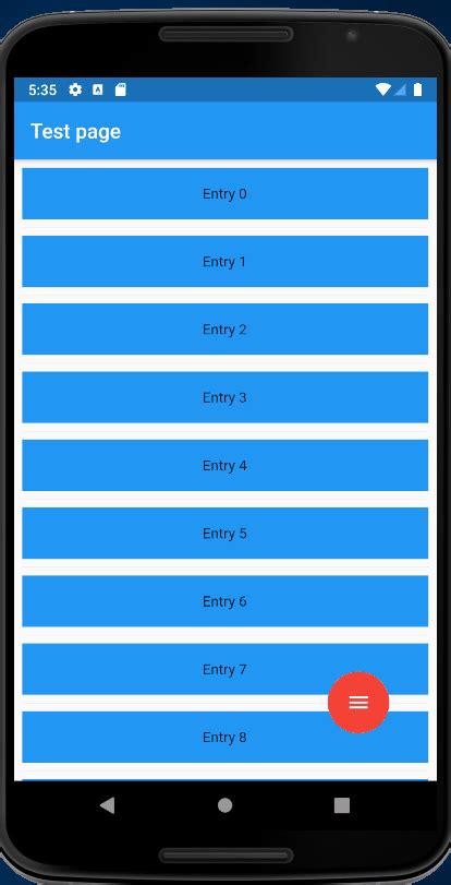how do i where do i put a custom animated floating action button to be
