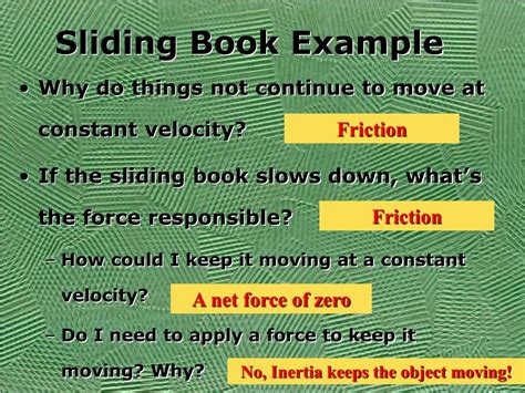 Ppt Net Forces Friction Coefficients Of Friction Powerpoint