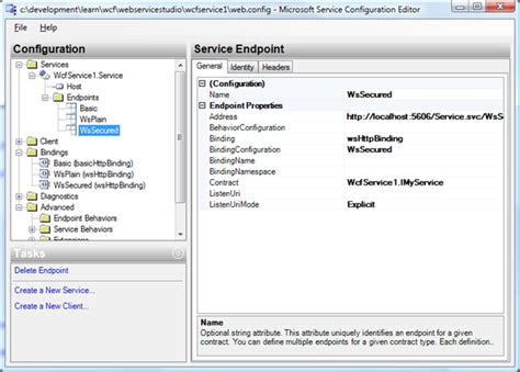 configure binding in wcf service a to z