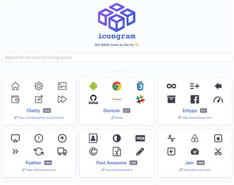 simple icongram