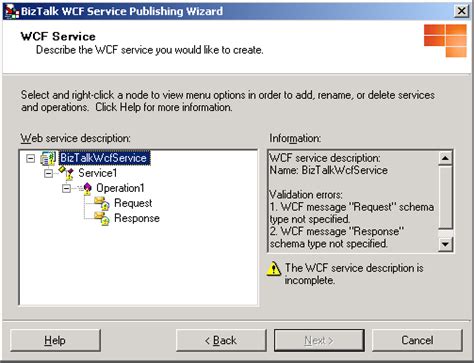 how to use the biztalk wcf service publishing wizard to publish schemas