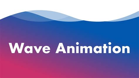 wave animation effects with html and css youtube