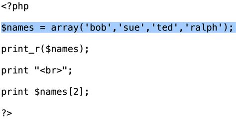 php creating arrays eli the computer guy