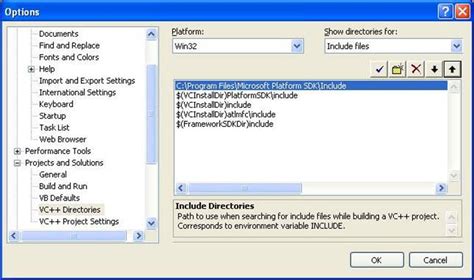 linking to microsoft platform sdk libraries