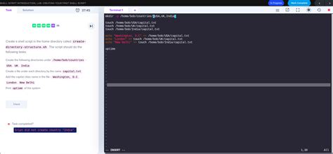 getting error while creating bash scripting in lab shell scripting