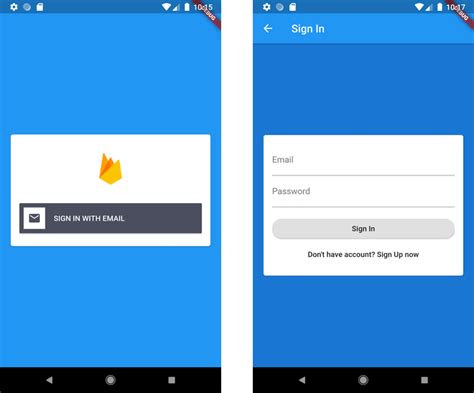 implement authentication in flutter with firebase authentication by