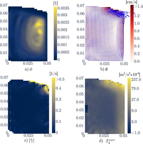 Coarse Grained Fields In The Rz Half Plane Obtained From Experimental
