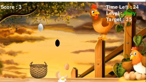 python classic egg catcher surprise game using pygame with source